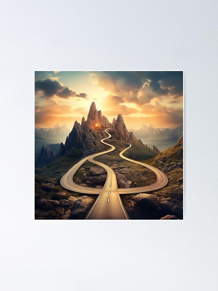 " Road to success" Poster for Sale by SameeraDammeyer | Redbubble