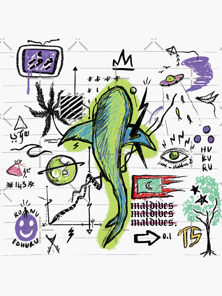 "Shark - Homework" Sticker for Sale by Linco-MV | Redbubble