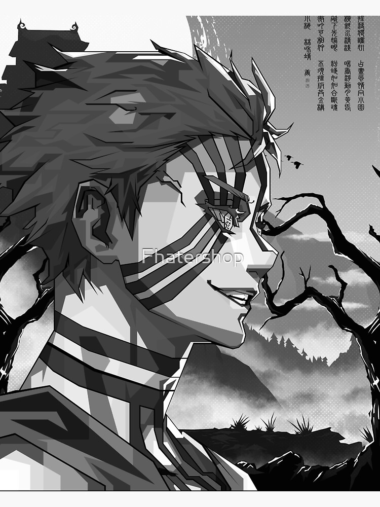 "Akaza" Sticker for Sale by Fhatershop | Redbubble