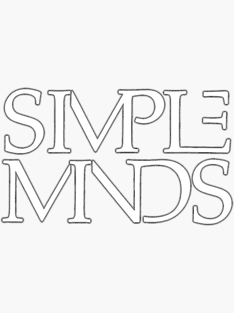 "Simple minds LOGO COVER" Sticker for Sale by alyssi-aspell | Redbubble