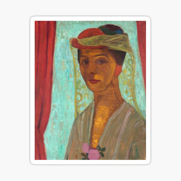 "Paula Modersohn-Becker Self Portrait" Sticker by fineearth | Redbubble