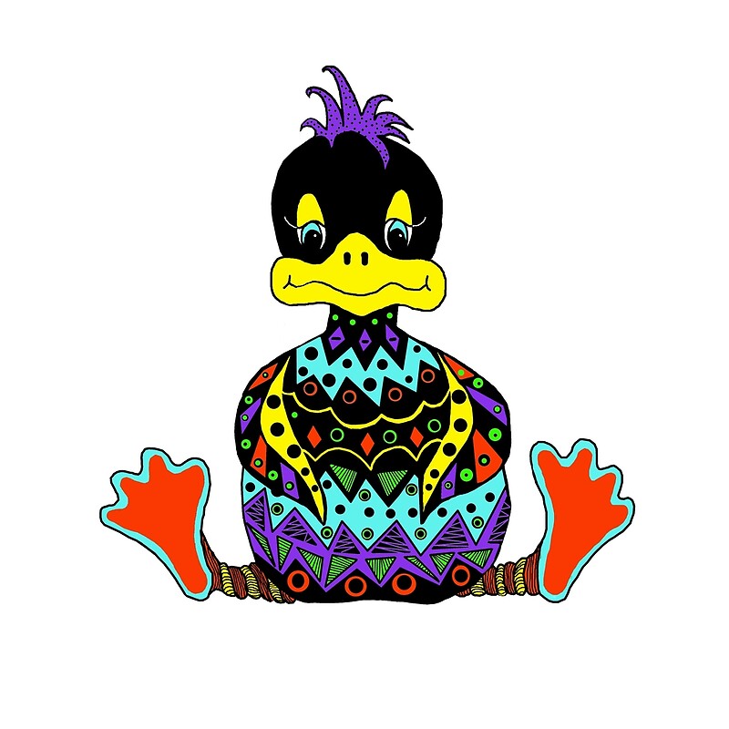 "Zentangle Duck" by BarbaraCleland | Redbubble