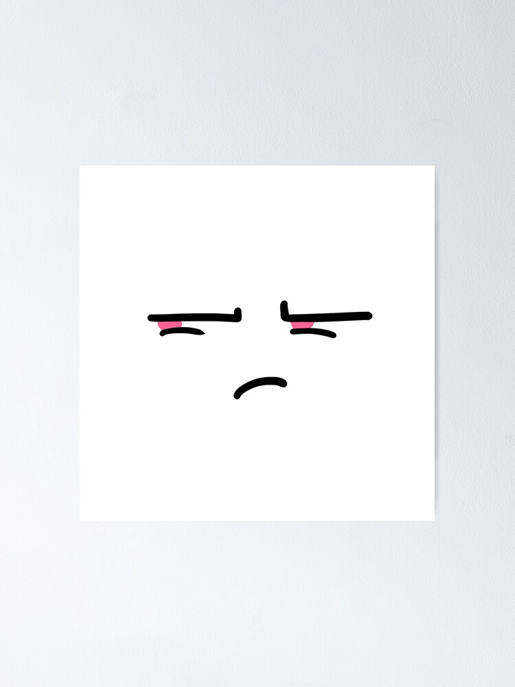 "Staring Face Emoji" Poster for Sale by OpuleThreads | Redbubble