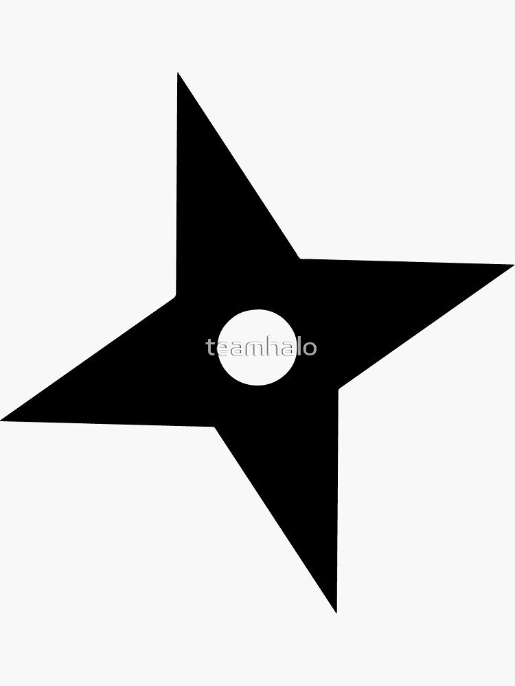 "SHURIKEN" Sticker for Sale by teamhalo | Redbubble