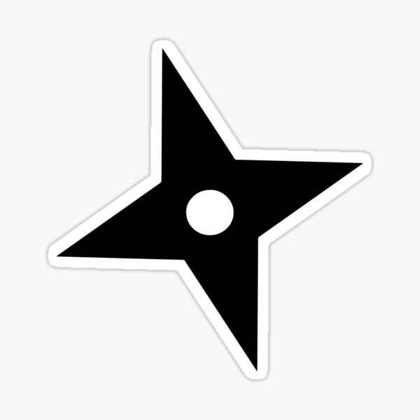 "SHURIKEN" Sticker for Sale by teamhalo | Redbubble
