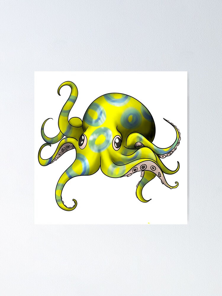 "Blue ringed octopus" Poster by StudioCorvid | Redbubble
