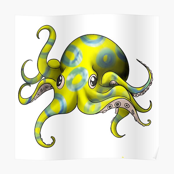 "Blue ringed octopus" Poster by StudioCorvid | Redbubble