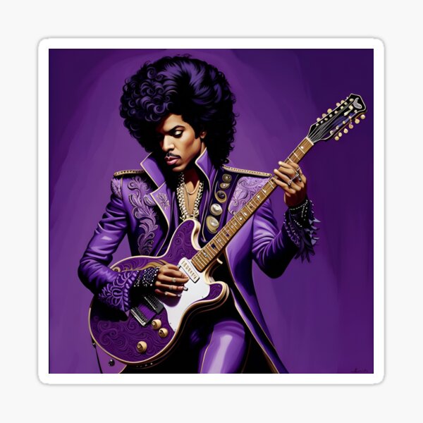 "Prince: The Purple One" Sticker for Sale by notlikeontv | Redbubble