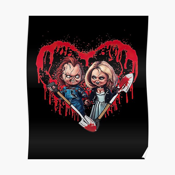 "Bloody Heart Bride of Chucky and Tiffany Halloween Relaxed Fit ...