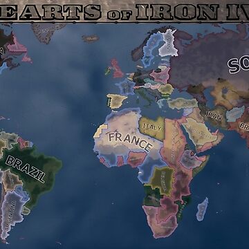 "Hearts of Iron 4 Map" Poster for Sale by The Pathfinders | Redbubble