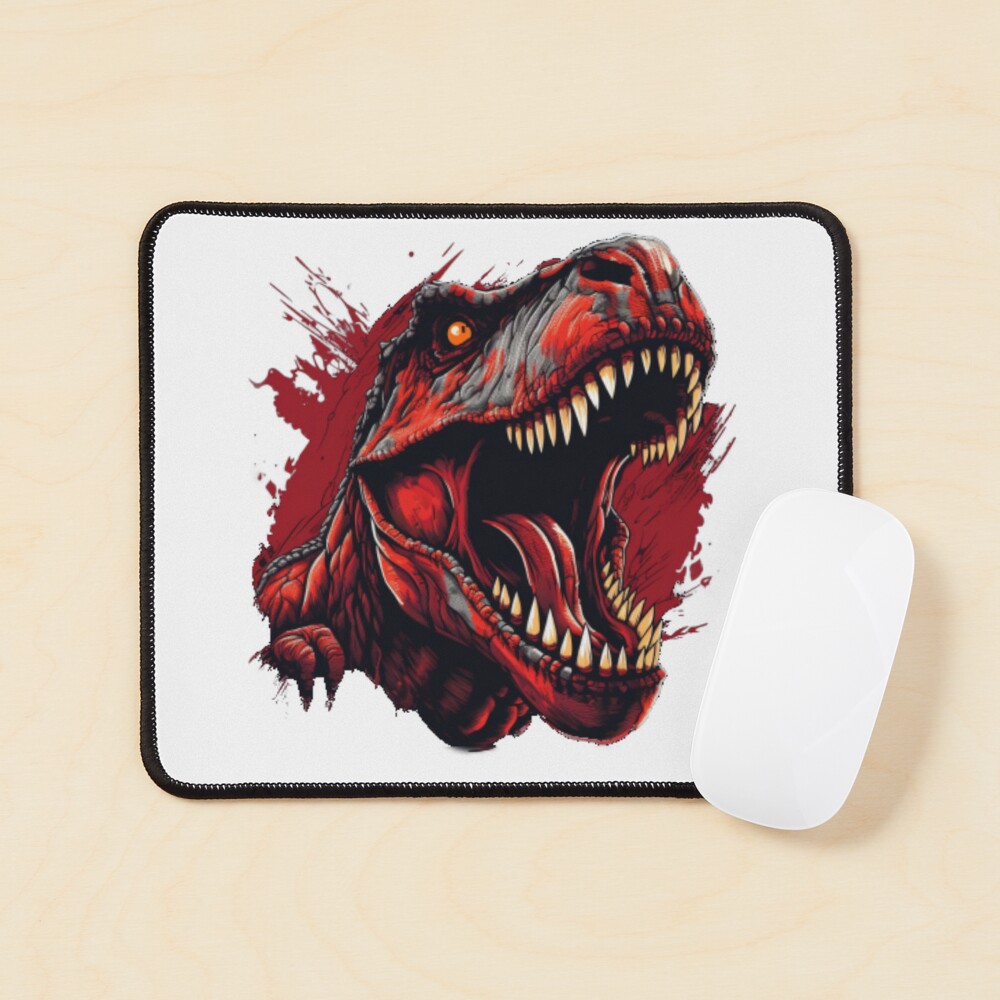 "Red T-Rex " Poster for Sale by GraphicsJCM | Redbubble