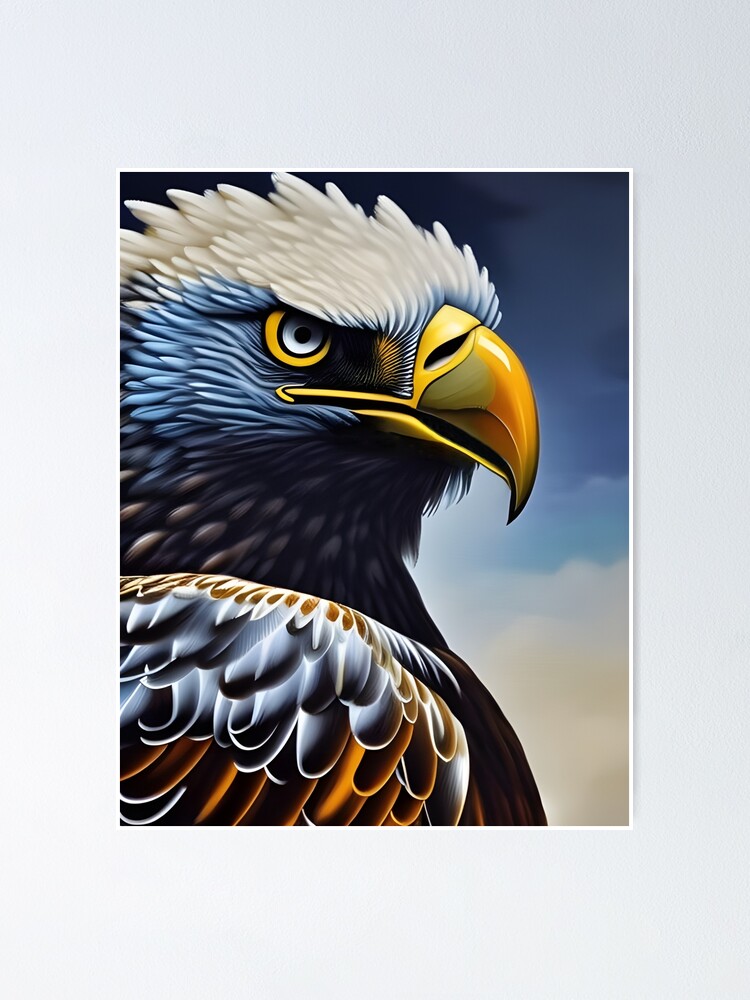 "Misty Eagle, Ai Generated Art " Poster for Sale by AC Chidiac | Redbubble