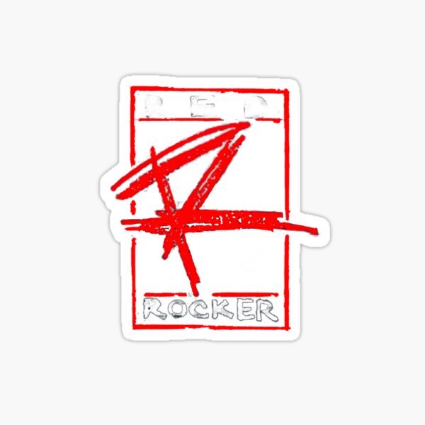 "Red Rocker " Sticker for Sale by kyzocdmzpy35 | Redbubble