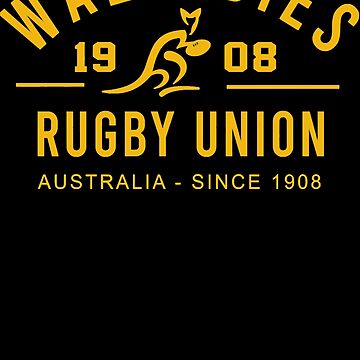 "He Wallabies Logo Rugby RISE " Essential T-Shirt for Sale by ...