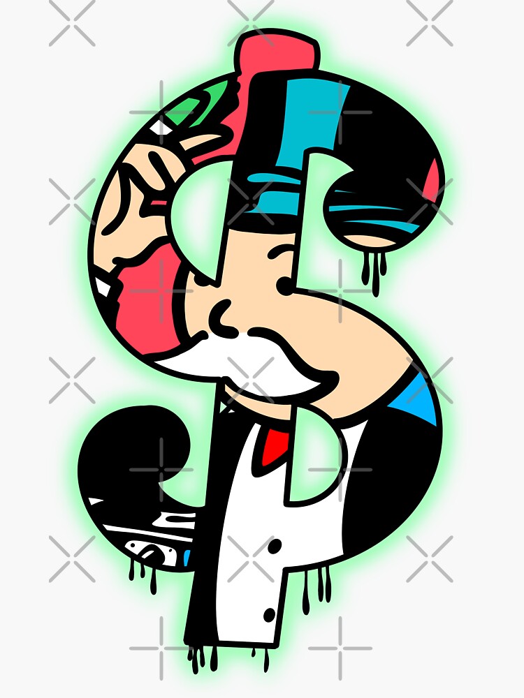 "Dollar Sign" Sticker for Sale by TestingN-cap | Redbubble