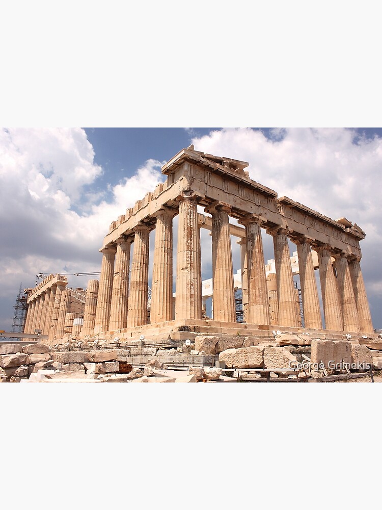 Parthenon Premium Matte Vertical Poster Designed & Sold By AhmaAli