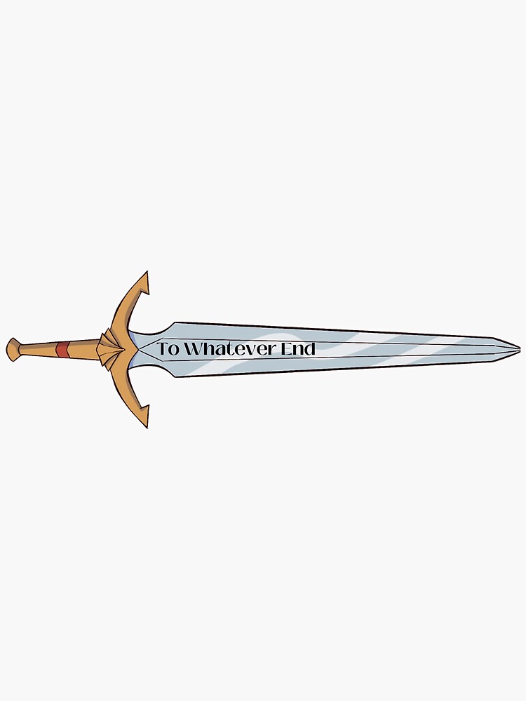 "To Whatever End Sword - TOG" Sticker for Sale by mdewese3 | Redbubble