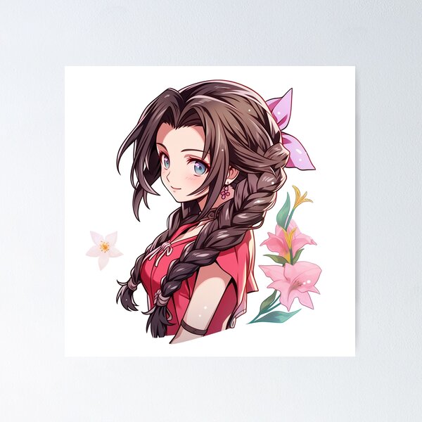 "Aerith" Poster for Sale by SchellStation | Redbubble