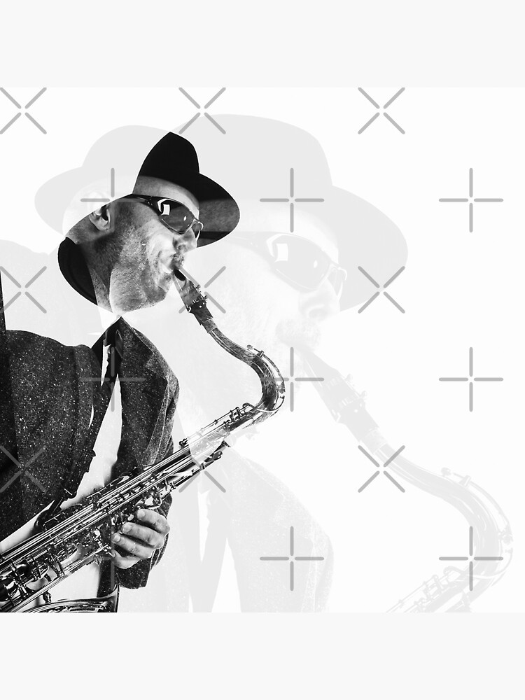 "Sax Man" Sticker for Sale by ansaharju | Redbubble