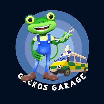 "geckos garage" Sticker for Sale by Design T-shirt | Redbubble