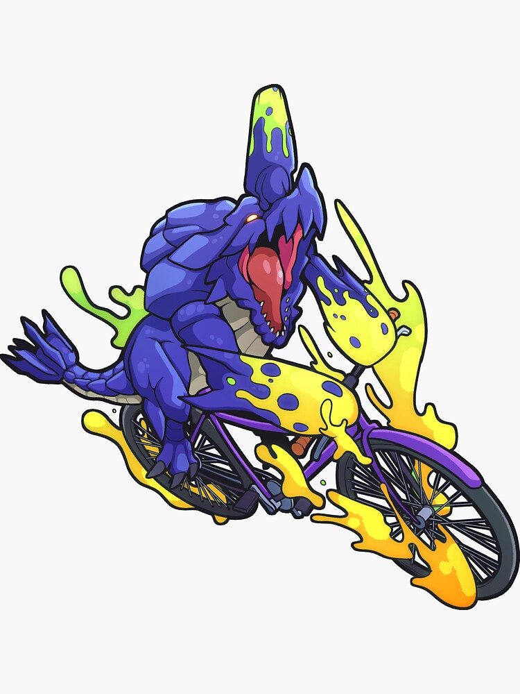 "Racing Brachydios" Sticker for Sale by Venn-Art | Redbubble