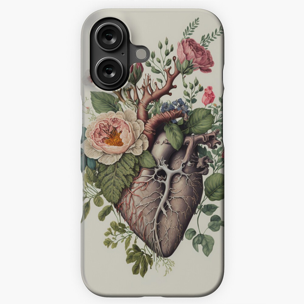 "Anatomical Heart with Flowers" Poster by bngc | Redbubble
