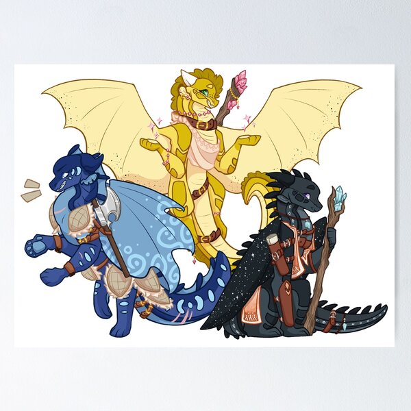 "The Trio of Lucky Gambles" Poster for Sale by BlessedBlossom | Redbubble