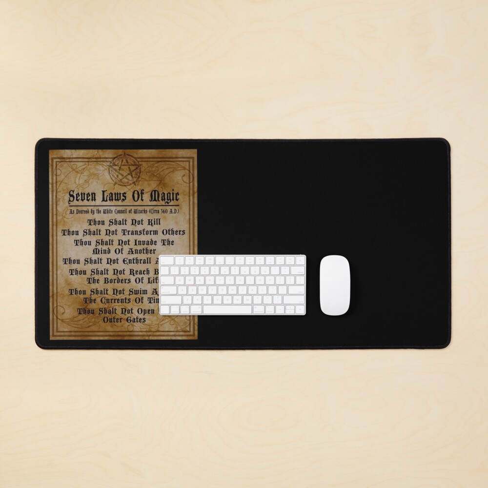 "Seven Laws Of Magic Parchment - Dresden Files" Poster for Sale by ...