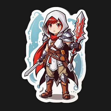 "Battlefield Champion, Chibi fighter" Stickerundefined by DBPauwels ...