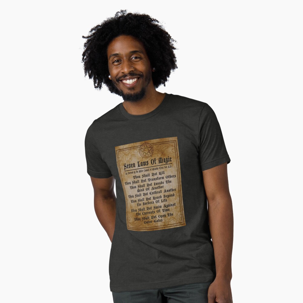 "Seven Laws Of Magic Parchment - Dresden Files" Poster for Sale by ...