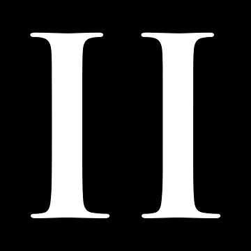 "Number 2 Roman Numeral II Black and White" Poster for Sale by nocap82 ...