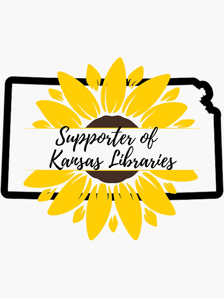 "Supporter of Kansas Libraries" Sticker for Sale by Amanda Harrison ...