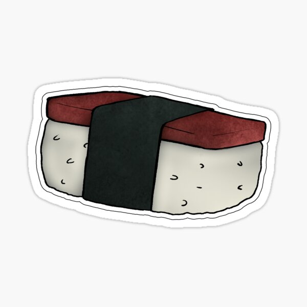 "Spam Musubi Sticker" Sticker for Sale by flawlessstriker | Redbubble
