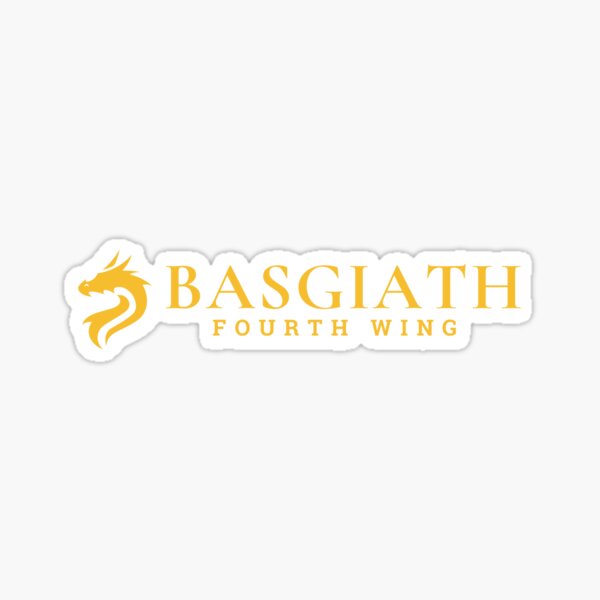 "BASGIATH War College Fourth Wing Rebecca Yarros" Sticker for Sale by ...