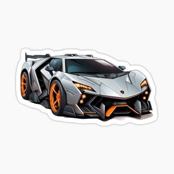 "Lambo concept car" Sticker by paskuallin | Redbubble