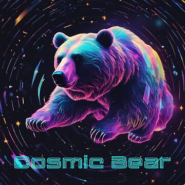 "Cosmic Bear" Sticker for Sale by Studio A | Redbubble
