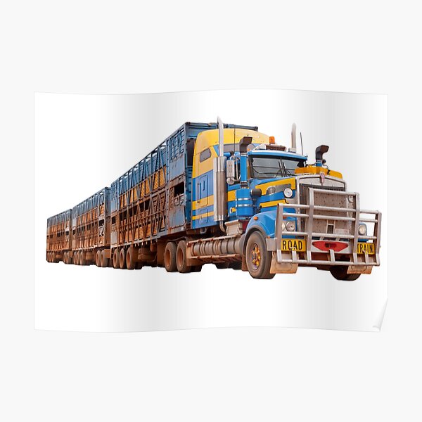 "Road train, Australia" Poster by MarcoSaracco | Redbubble