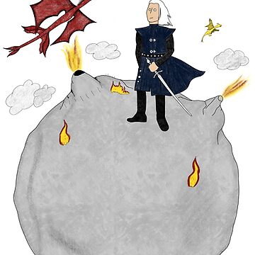 "The Little Prince by GRR Martin" Sticker by Anais-Artt | Redbubble