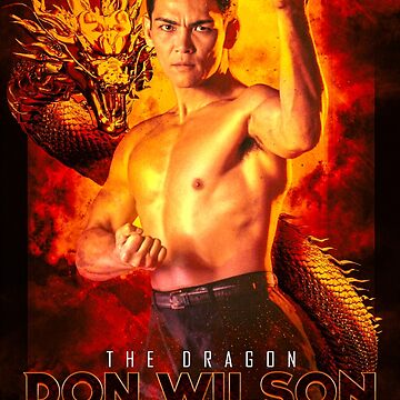 "Don The Dragon Wilson Australian Tour Poster" Sticker for Sale by ...