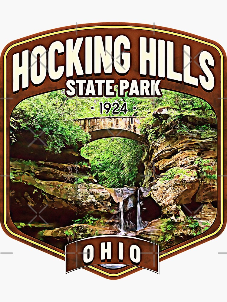 "Hocking Hills State Park Ohio" Sticker for Sale by csoDesign | Redbubble