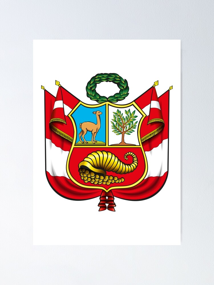 "PERU - Coat of Arms" Poster by David Guerrero | Redbubble