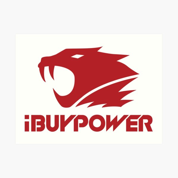 "IBUYPOWER RED" Art Print by DXShadowWolf | Redbubble