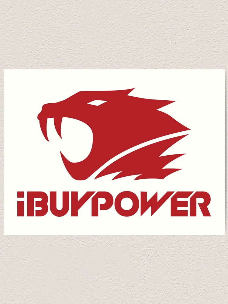 "IBUYPOWER RED" Art Print by DXShadowWolf | Redbubble