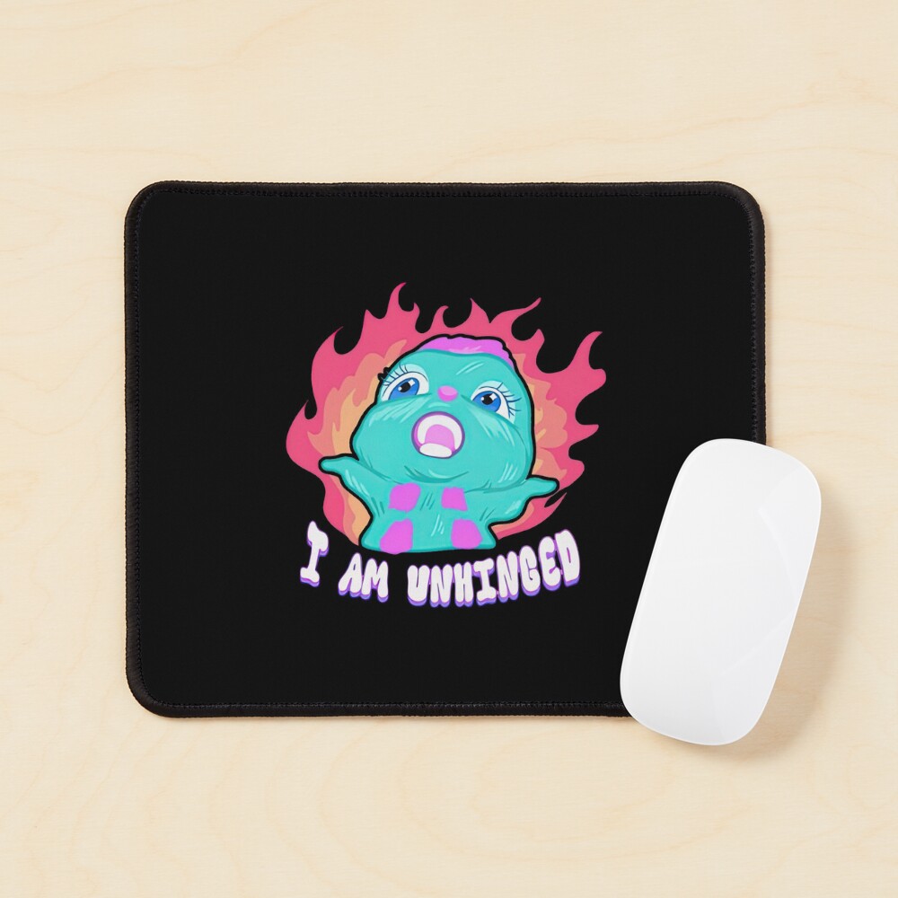 "I AM UNHINGED Bibble Meme" Sticker for Sale by eckstromvan | Redbubble