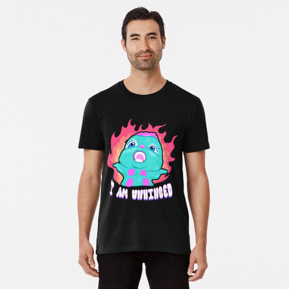 "I AM UNHINGED Bibble Meme" Sticker for Sale by eckstromvan | Redbubble