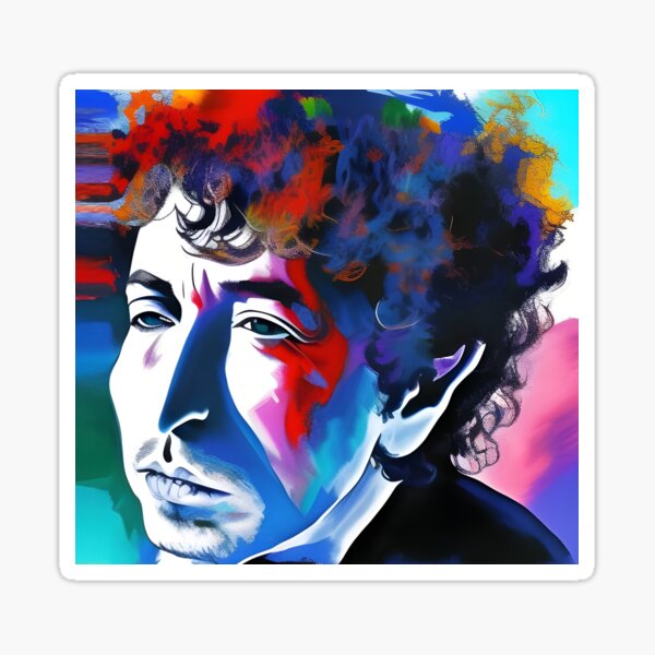 "Bob Dylan – Expecting Rain #3" Sticker for Sale by Joe-Flower | Redbubble