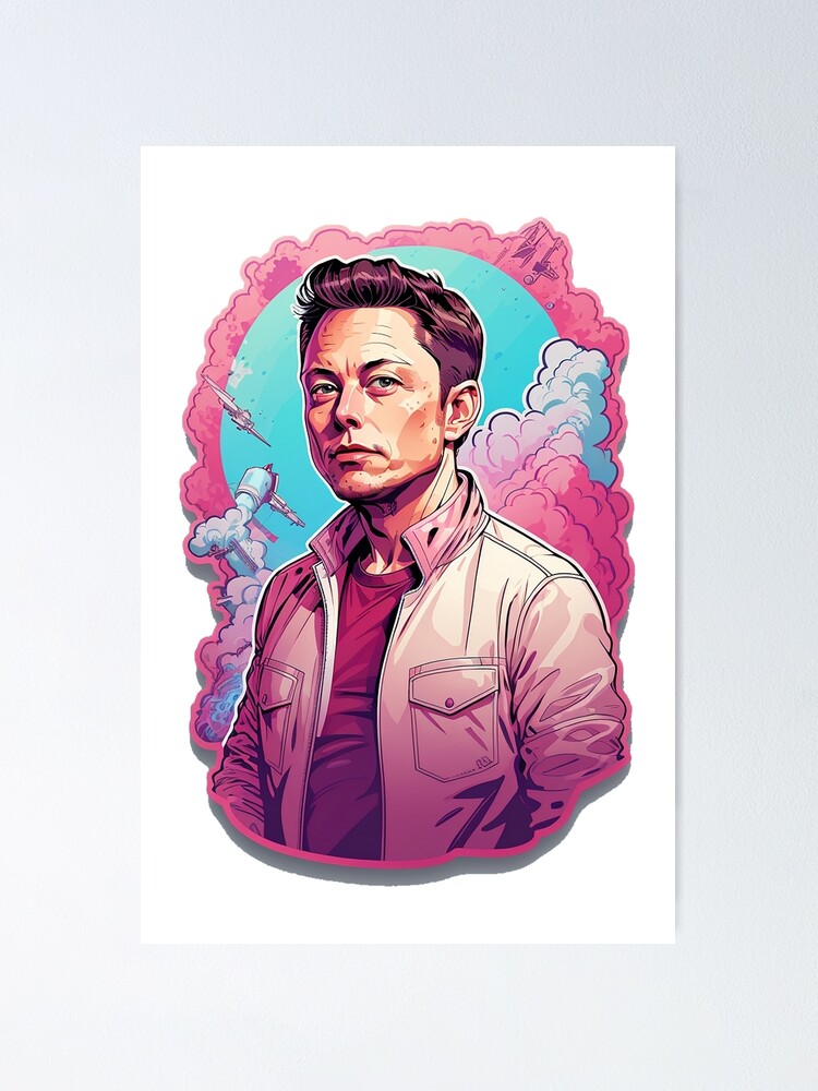 "Elon Musk" Poster for Sale by FuroAI | Redbubble