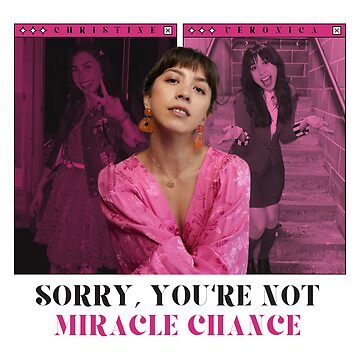"'Sorry you're not Miracle Chance' design" Sticker for Sale by ...