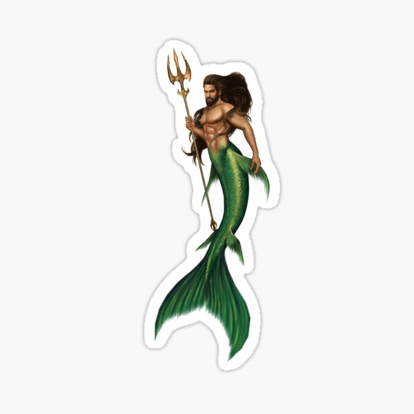 "merman" Sticker by NROArteDigital | Redbubble