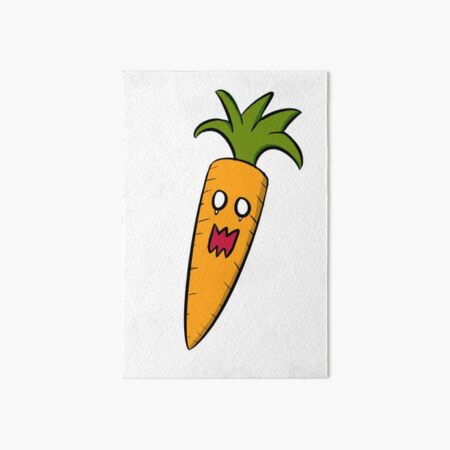 "screaming carrot " Art Board Print by SockieTheDoggo | Redbubble
